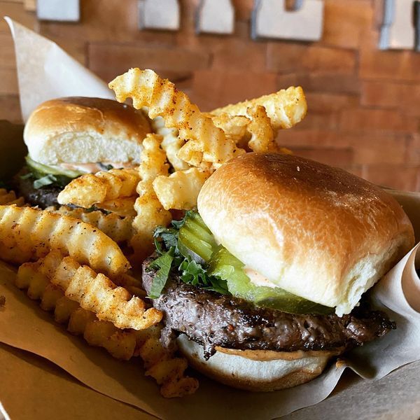 Waygu Mini Burgers with Crinkle Cut Fries | CHICKEN RANCH | 13892 Cedar ...